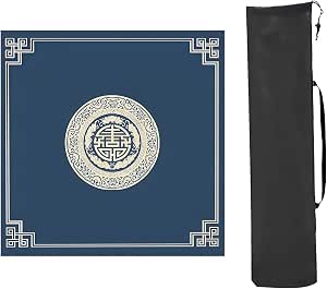 Amazon.com: Blue Mahjong Table Mat, Anti Slip Noise Reduction Mahjong ...