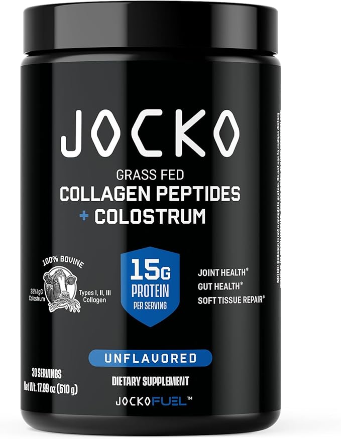 Amazon.com: Jocko Fuel Collagen Powder with Colostrum – 15g Hydrolyzed ...