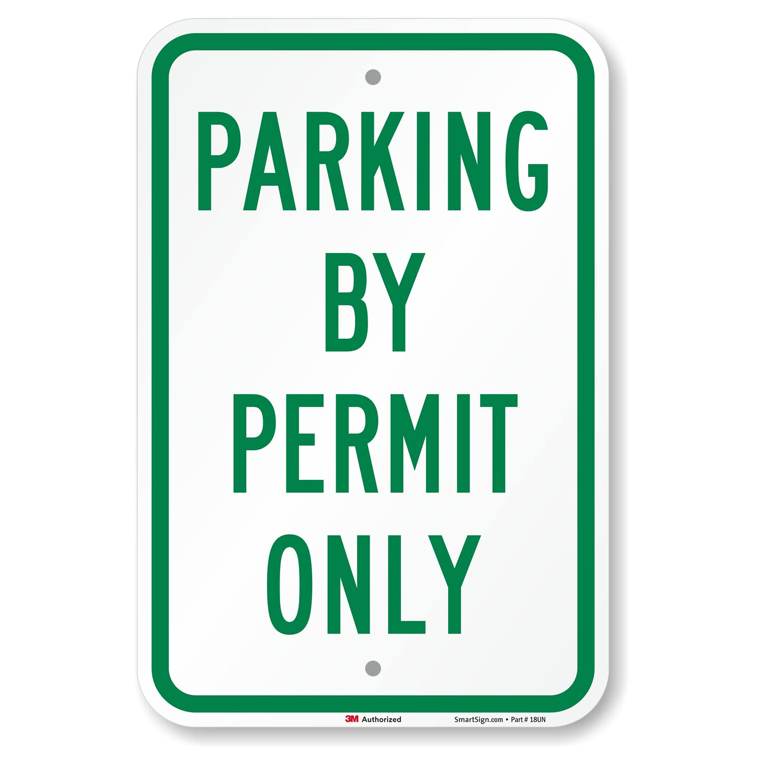 Parking By Permit Only Sign By Smartsign 12 X 18 | Desertcart INDIA
