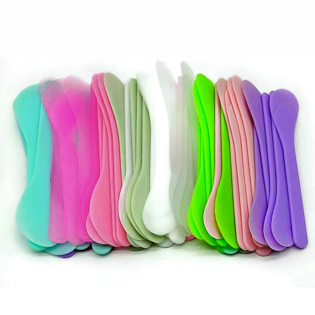 Amazon.com : Wopanxye 50 Pack Travel Spatula for Cosmetics, Bulk ...