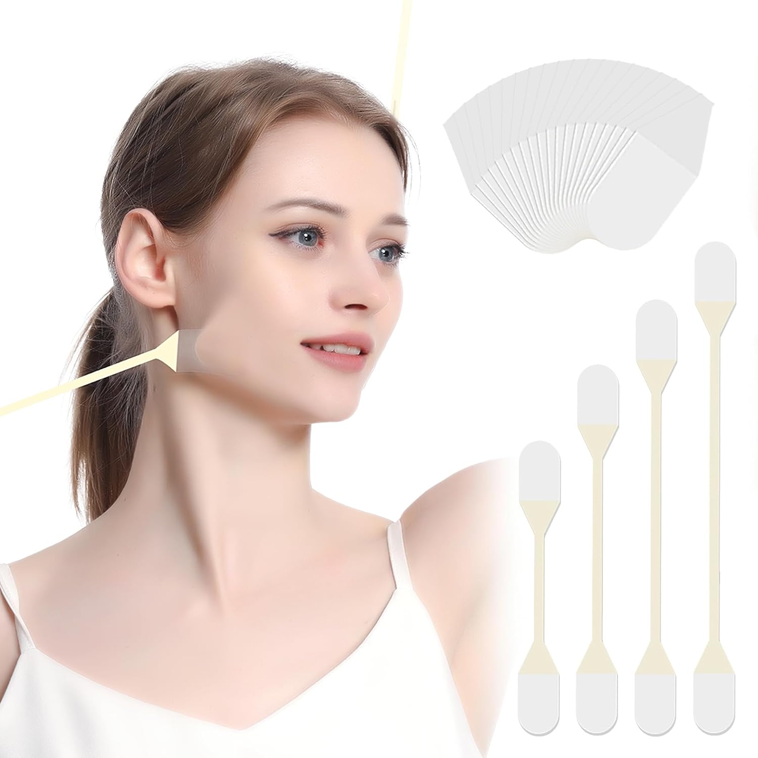 Amazon.com : Face Lift Tape, [4 Bands + 20 Tapes] Invisible Facial ...