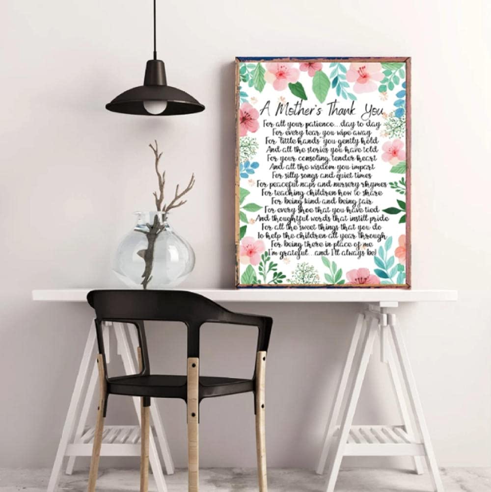 Buy Teacher Appreciation Print Childcare Teachers Gift A Mothers Thank ...