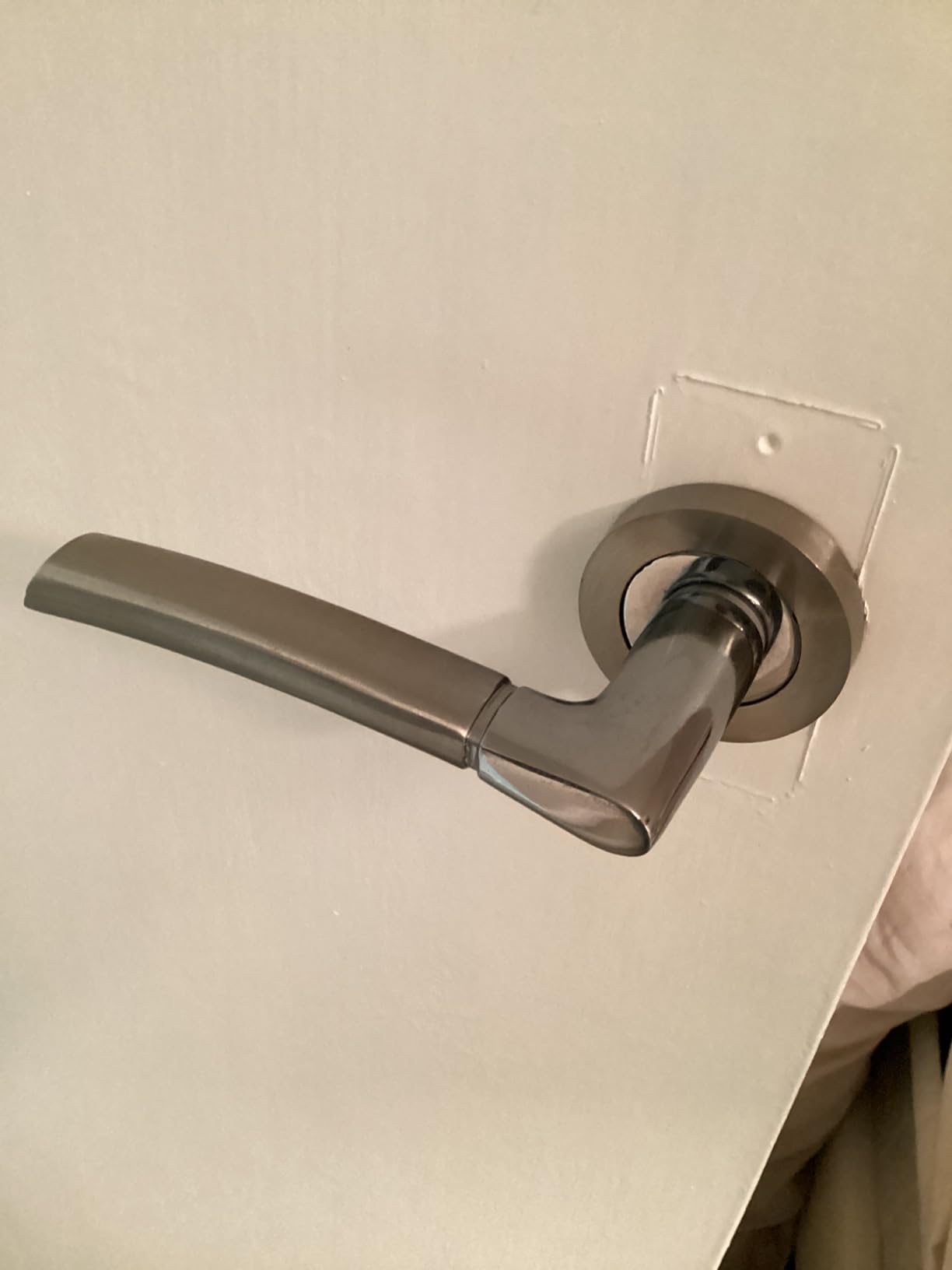 Golden Grace GG606SSK Door Handles Lever Latch On Round Rose in Duo ...