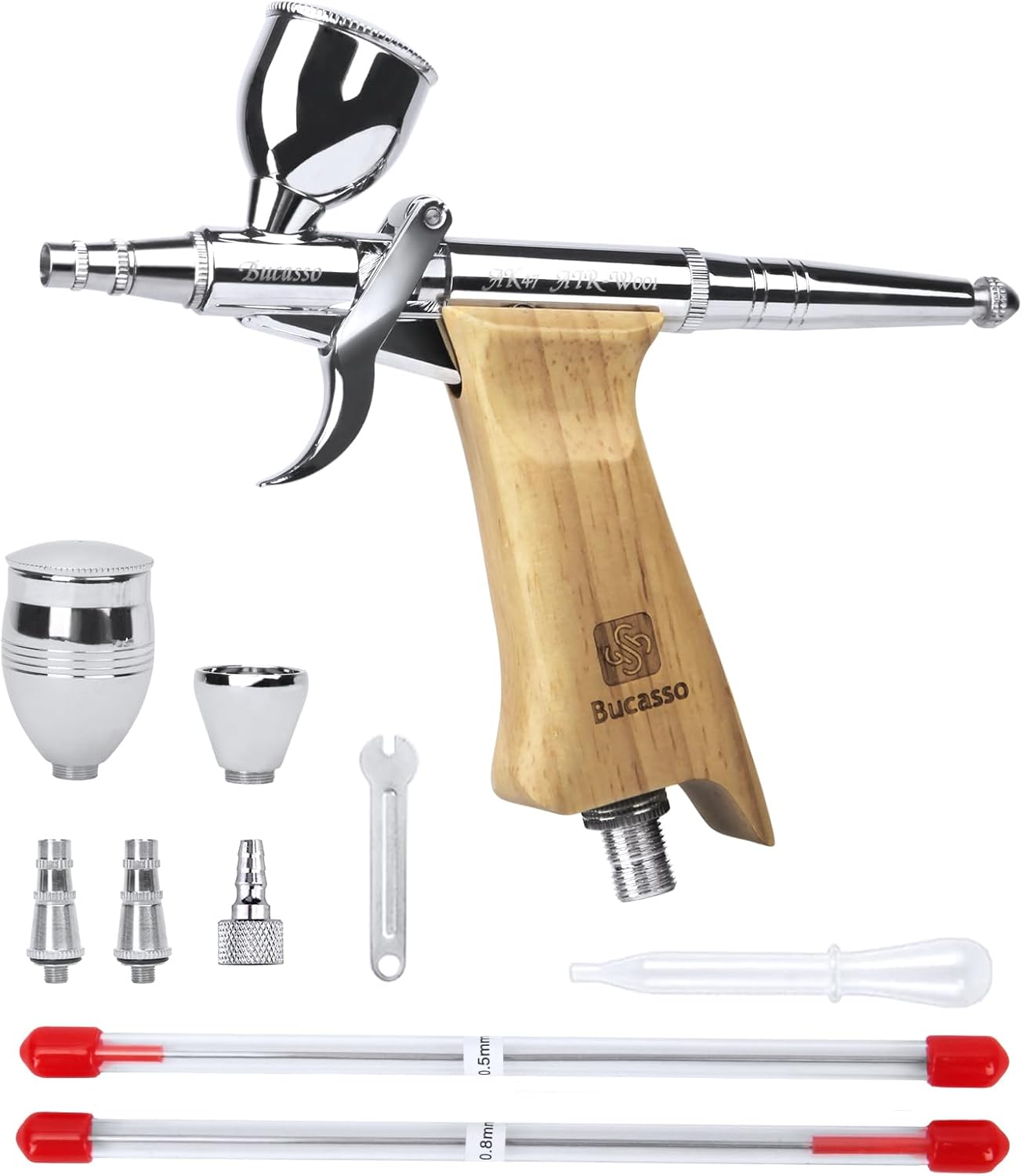 Amazon.com: Bucasso Airbrush Guns for Painting, Double Action Trigger ...