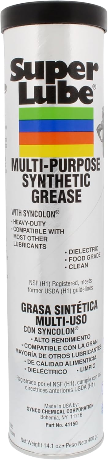 Super Lube 41150 Synthetic Grease (NLGI 2), 14.1 oz Cartridge : Super ...