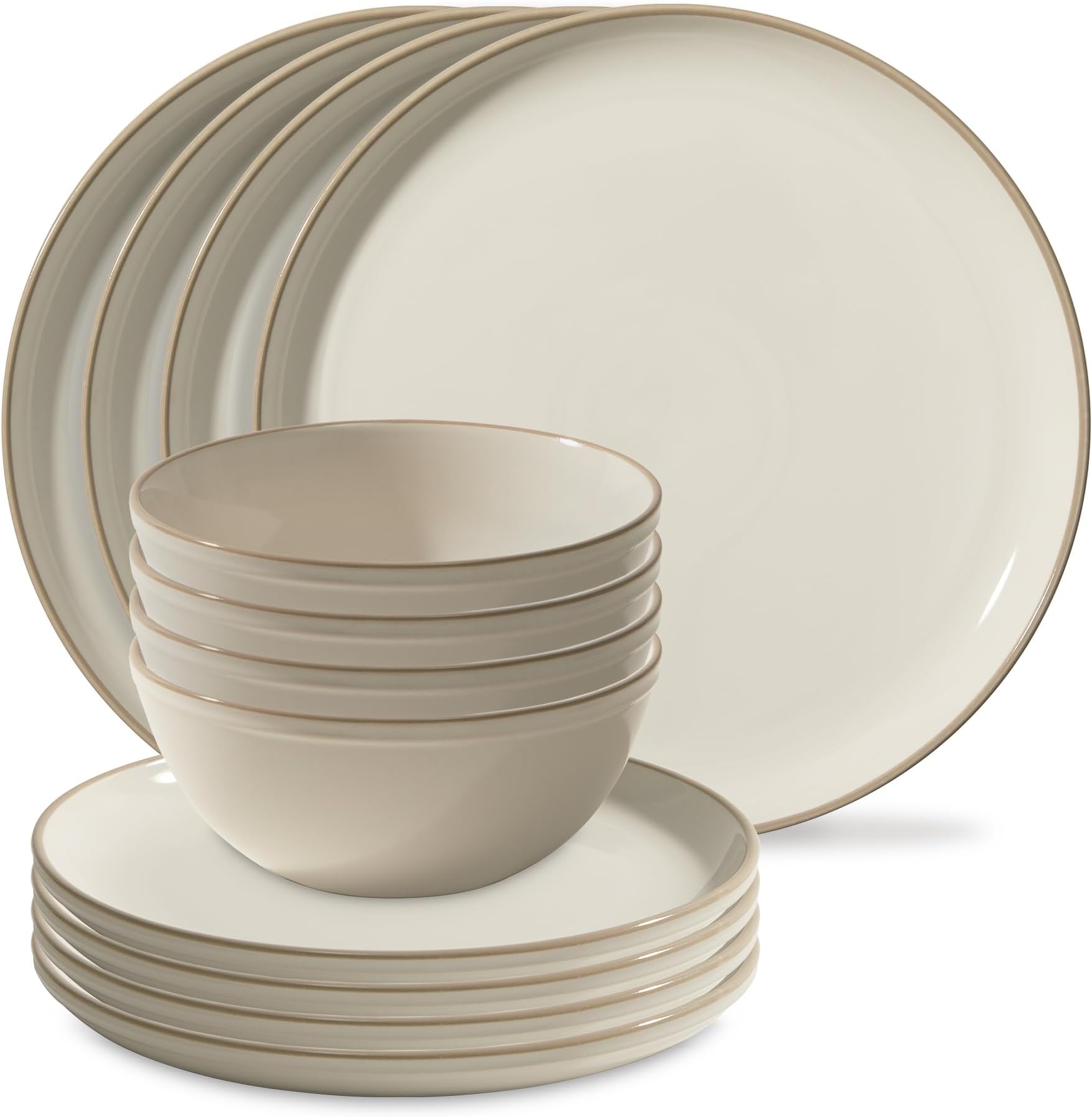Amazon.com | Corelle Stoneware Dinnerware Set, Handmade Reactive ...