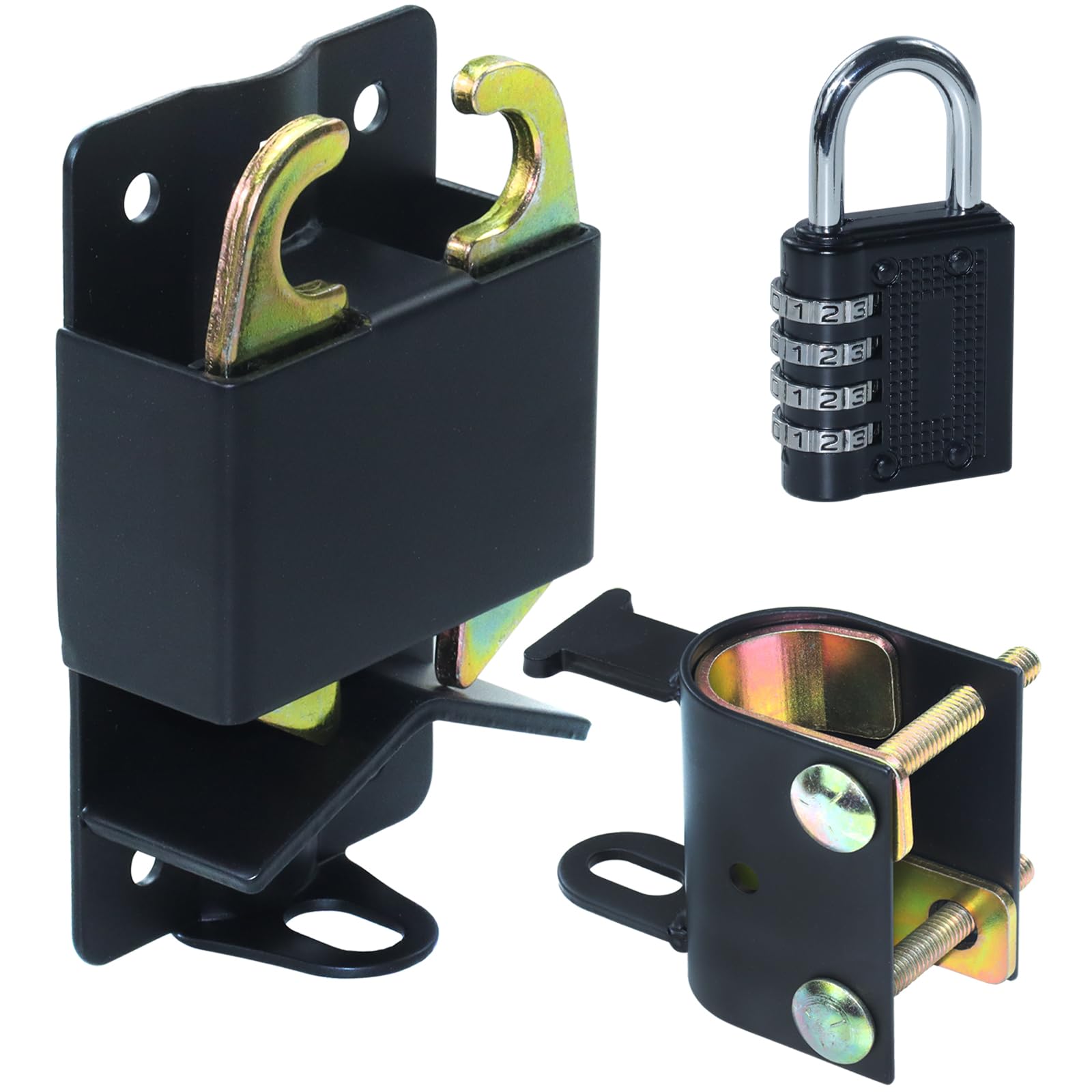 Snapklik.com : POSEAGLE 5 Inch Black S16100700 Two Way Lockable Gate Latch