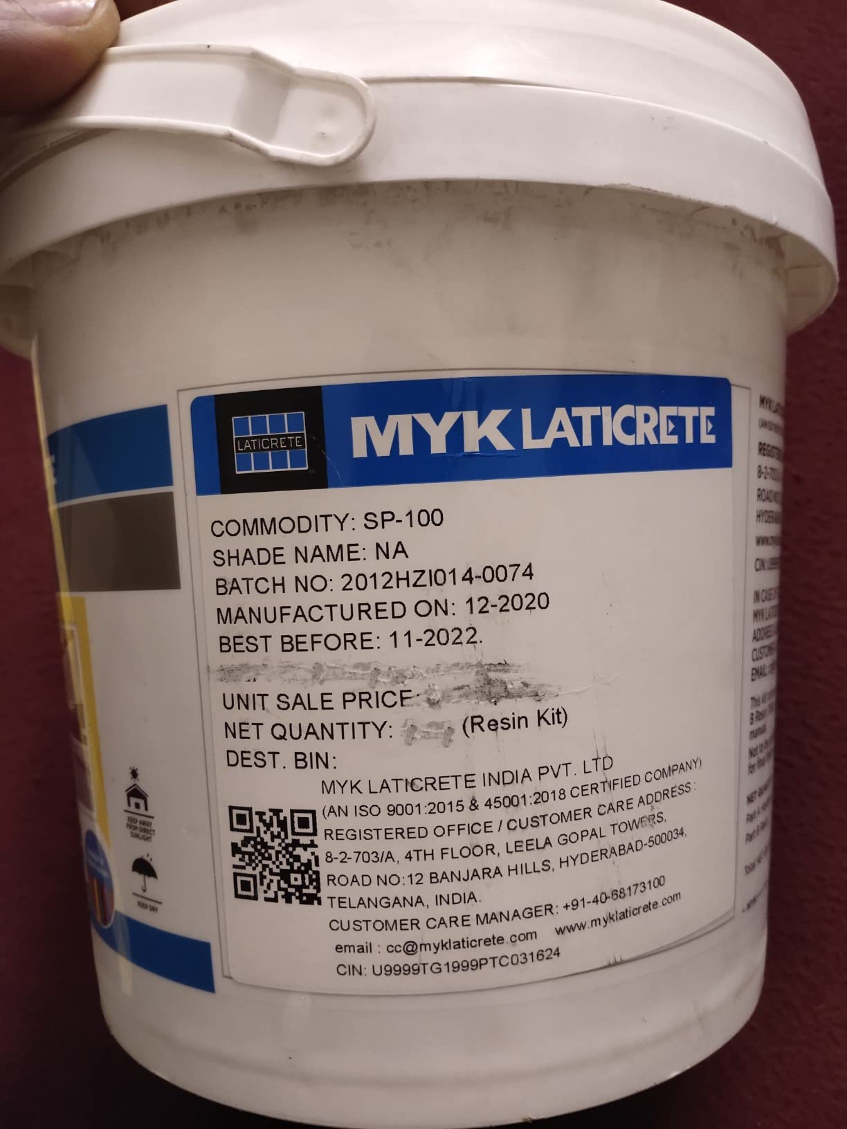 MYK LATICRETE SP-100 Stainfree Epoxy Grout for Floor & Wall (Mocha) 5kg ...