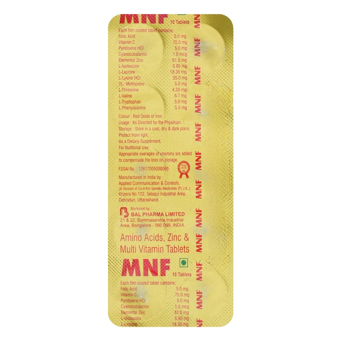 Mnf - Strip of 10 Tablets : Amazon.in: Health & Personal Care