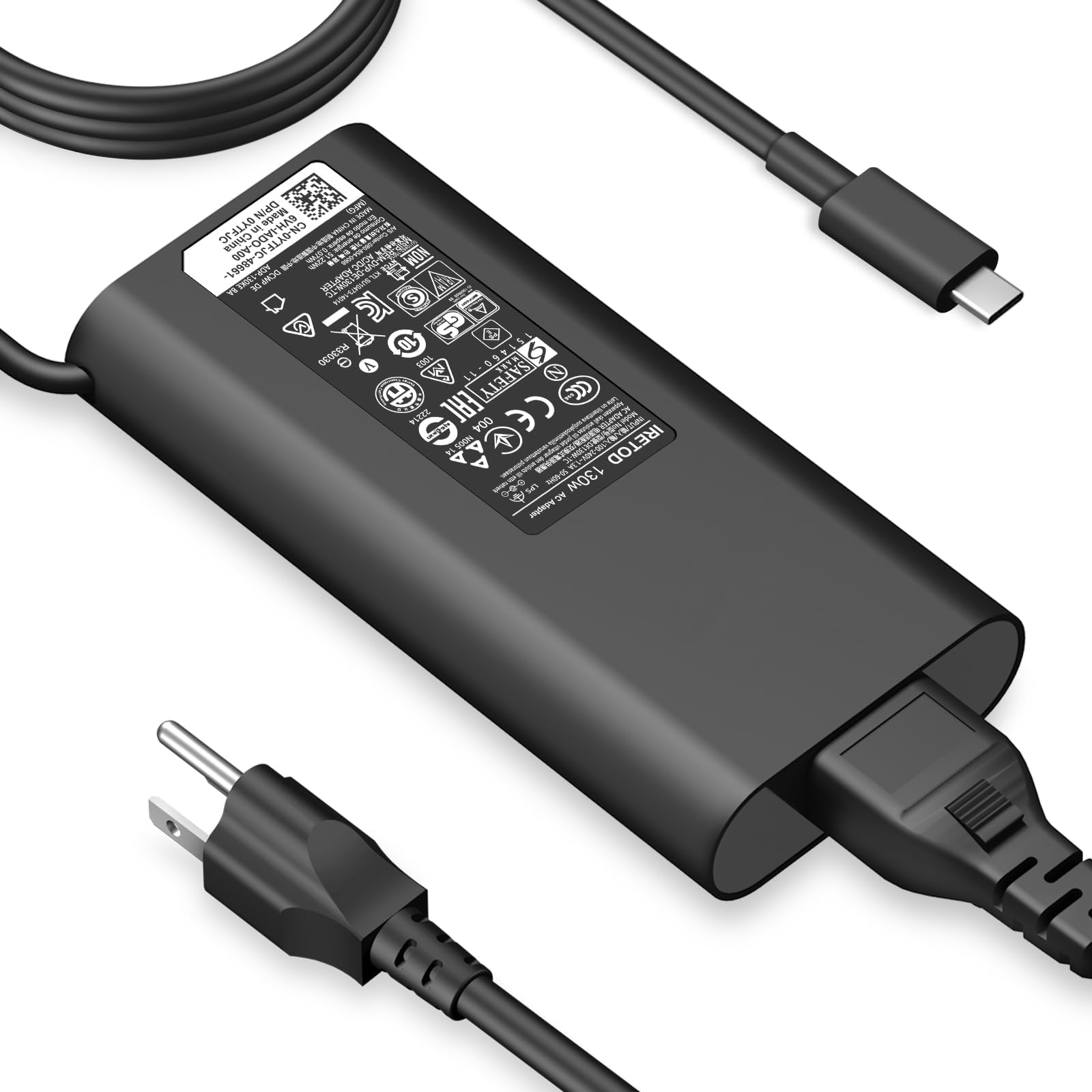 Amazon.com: Dell Laptop Charger 90W Watt USB Type C GAN, Latitude 9330 ...