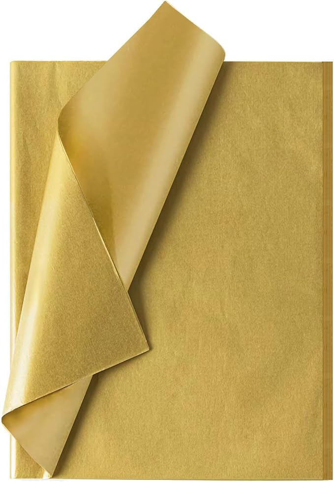 Amazon.com: Bobobag 25 Sheets 20"X 28" Full Size Metallic Gold Tissue ...