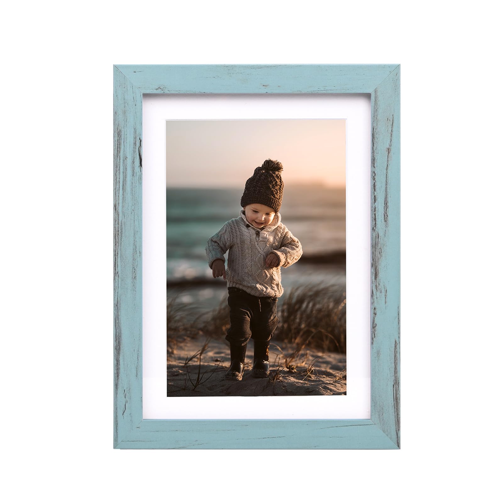 Amazon.com - KINLINK 5x7 Picture Frames, Turmaline Blue Photo Frames ...