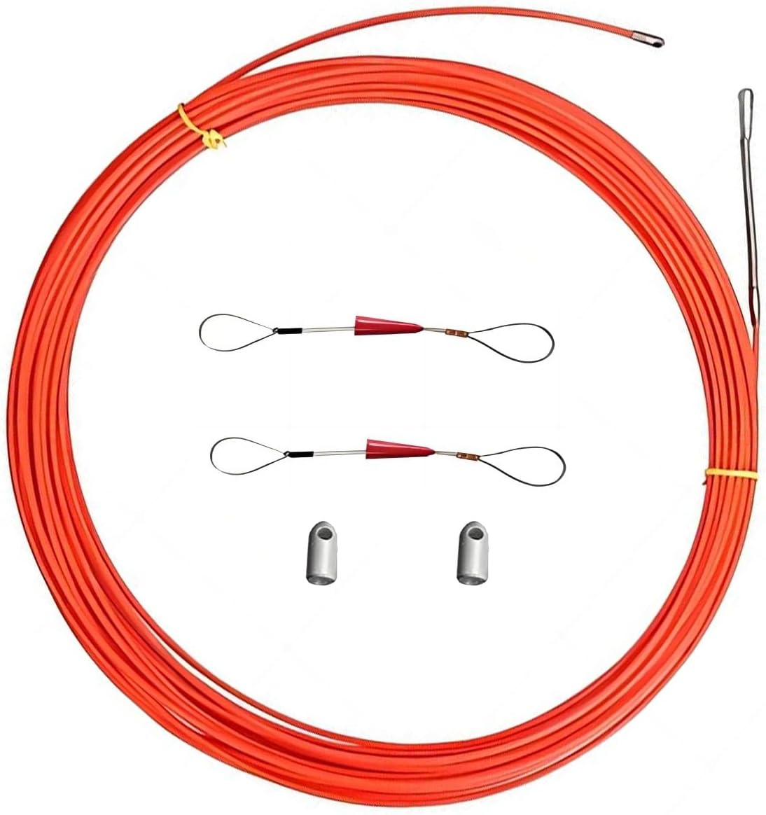 Amazon.co.jp: 3/4mm ロッド径 通線ワイヤー コードリール 配線通し屋外 ケーブル 延長コード キャッチャー 長さ5-30m ...