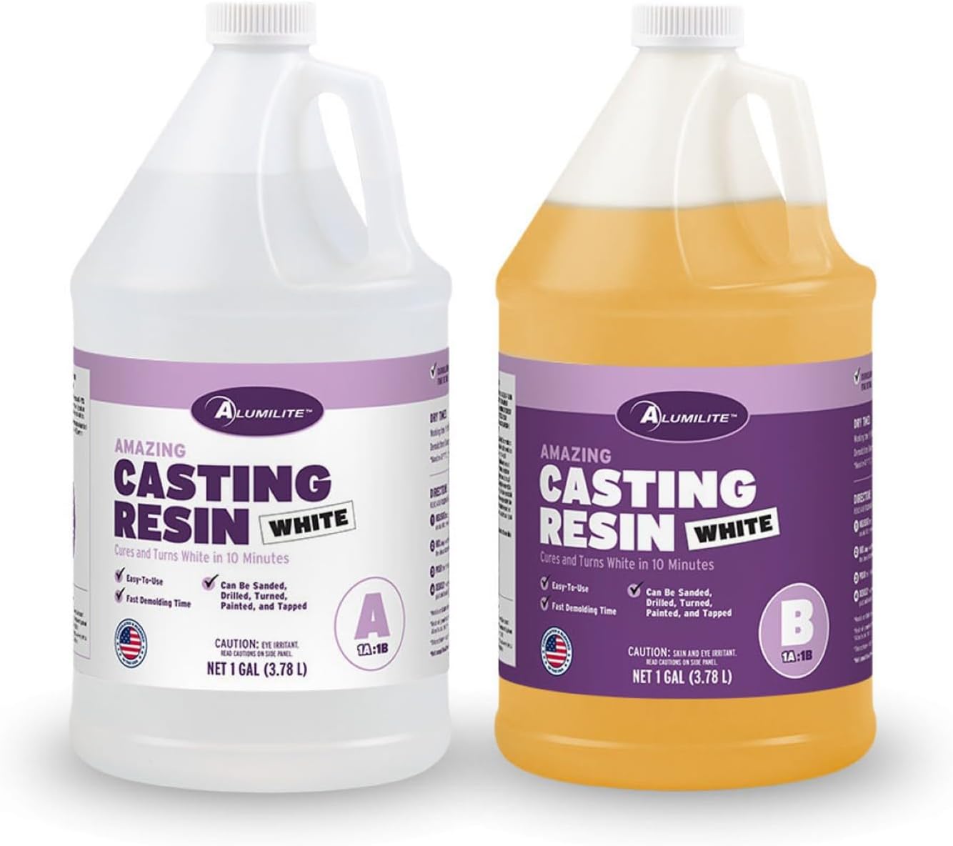 Amazon.com: Alumilite Amazing White Casting Resin Kit, 2 Gal (1 Gal ...