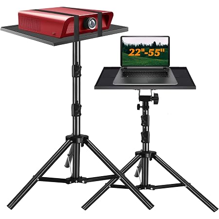 Amazon.com: Projector Stand- Laptop Stand Adjustable Height 21 to 55 ...