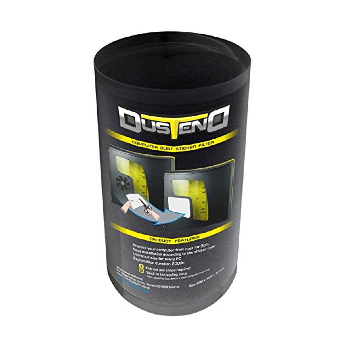 DustEND G3 dust Filter Material for PC case/Fan 950x155x5mm (Black ...