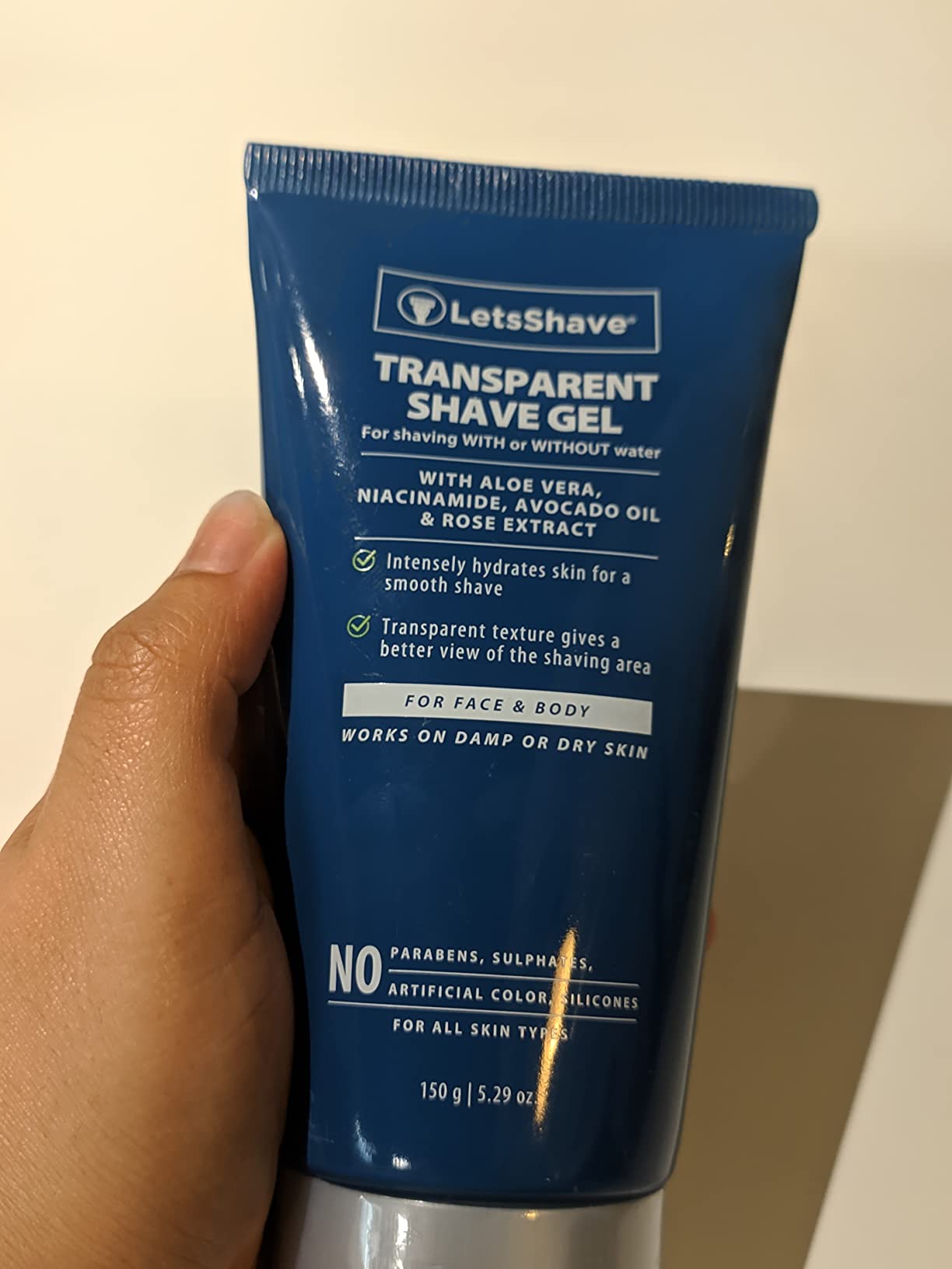 Letsshave Non Foaming Transparent Shave Gel (100ml) | Invisible ...