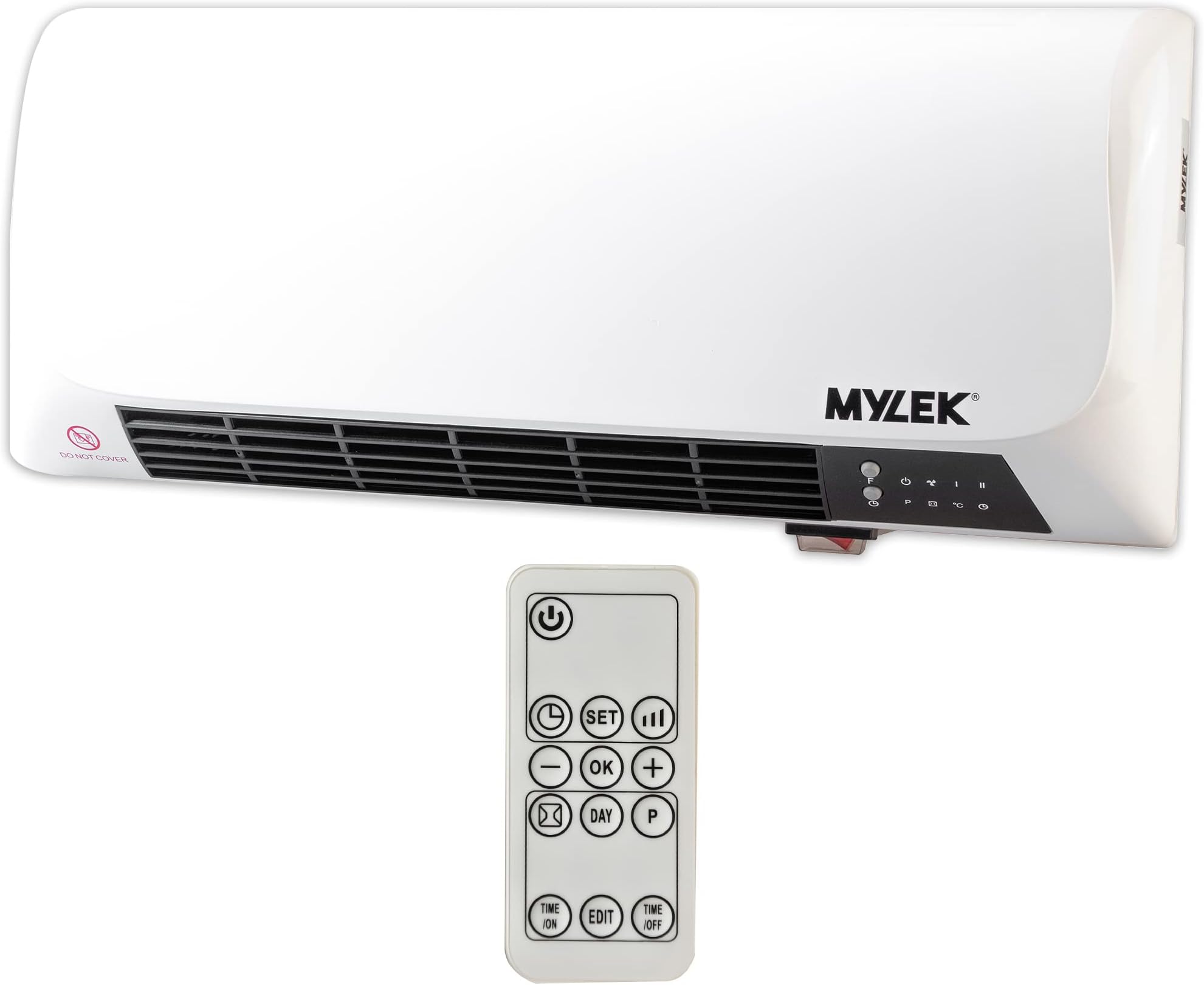 Prem-I-air 2kW Over Door Heater/Fan with Remote Control and 24 hour 7 ...