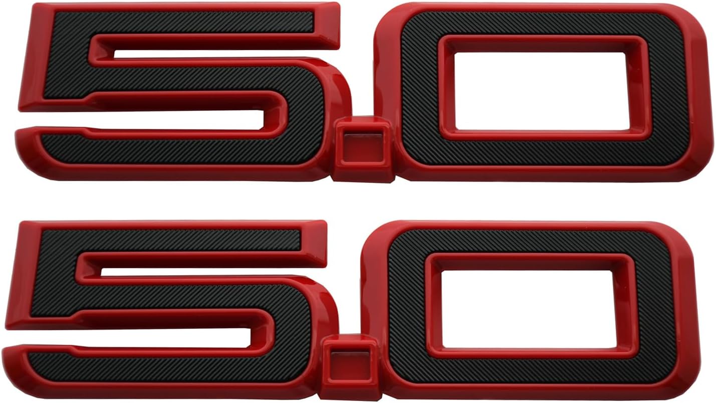 Amazon.com: 2pcs 5.0 Side Emblems 3D Badge Replacement for 2024 Mustang ...