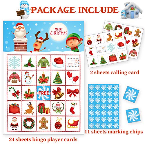 Snapklik.com : Christmas Bingo For Kids Christmas Bingo Game For Large ...