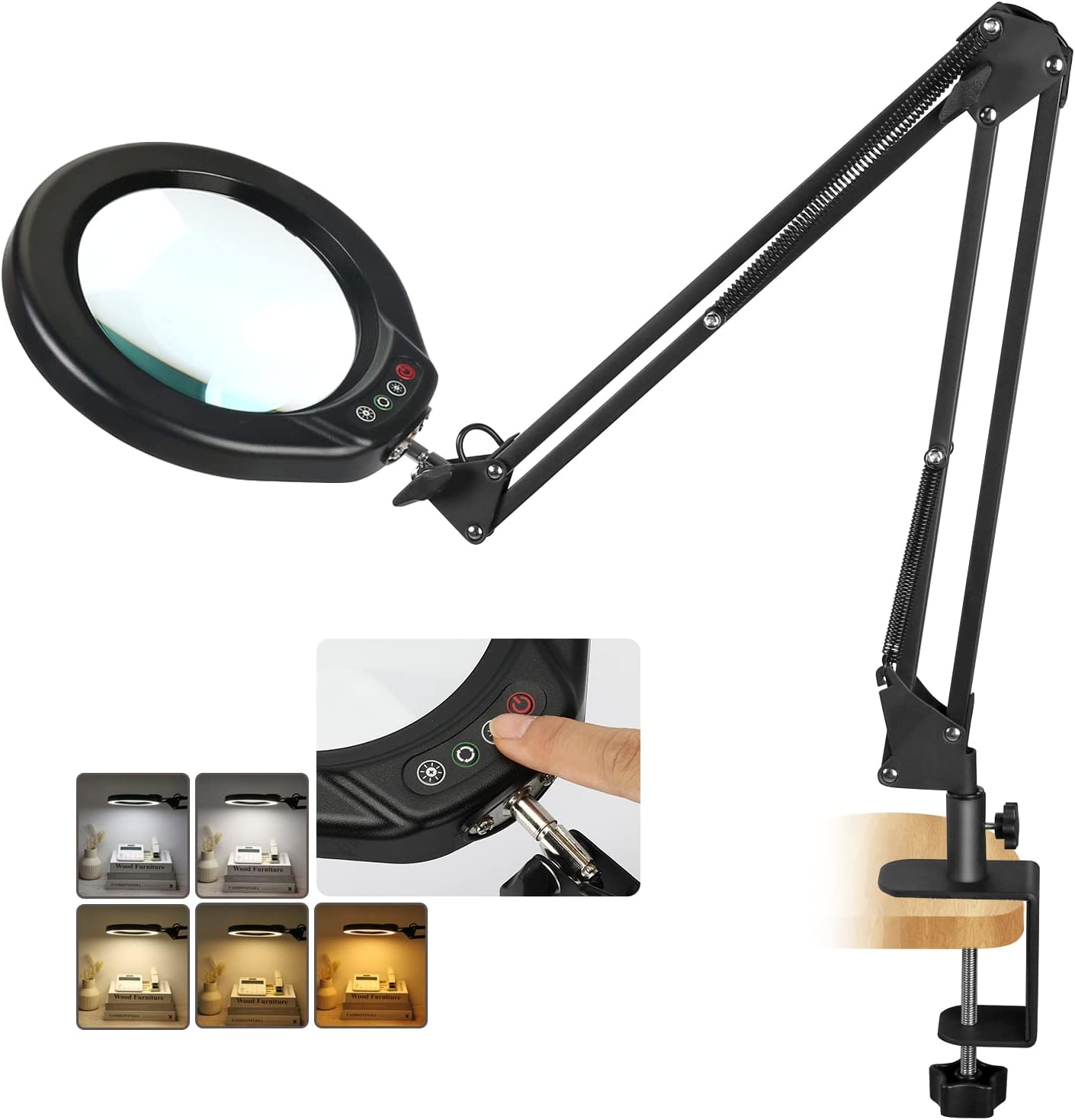 Amazon.com: ESD Safe (Glass Lens) Professional LED Magnifying Lamp with ...