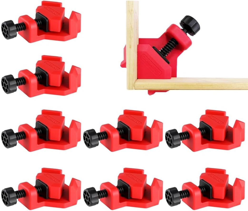 Homaisson 8 Pcs 90 Corner Clamps - 90-Degree Right Angle Quick Clamps ...