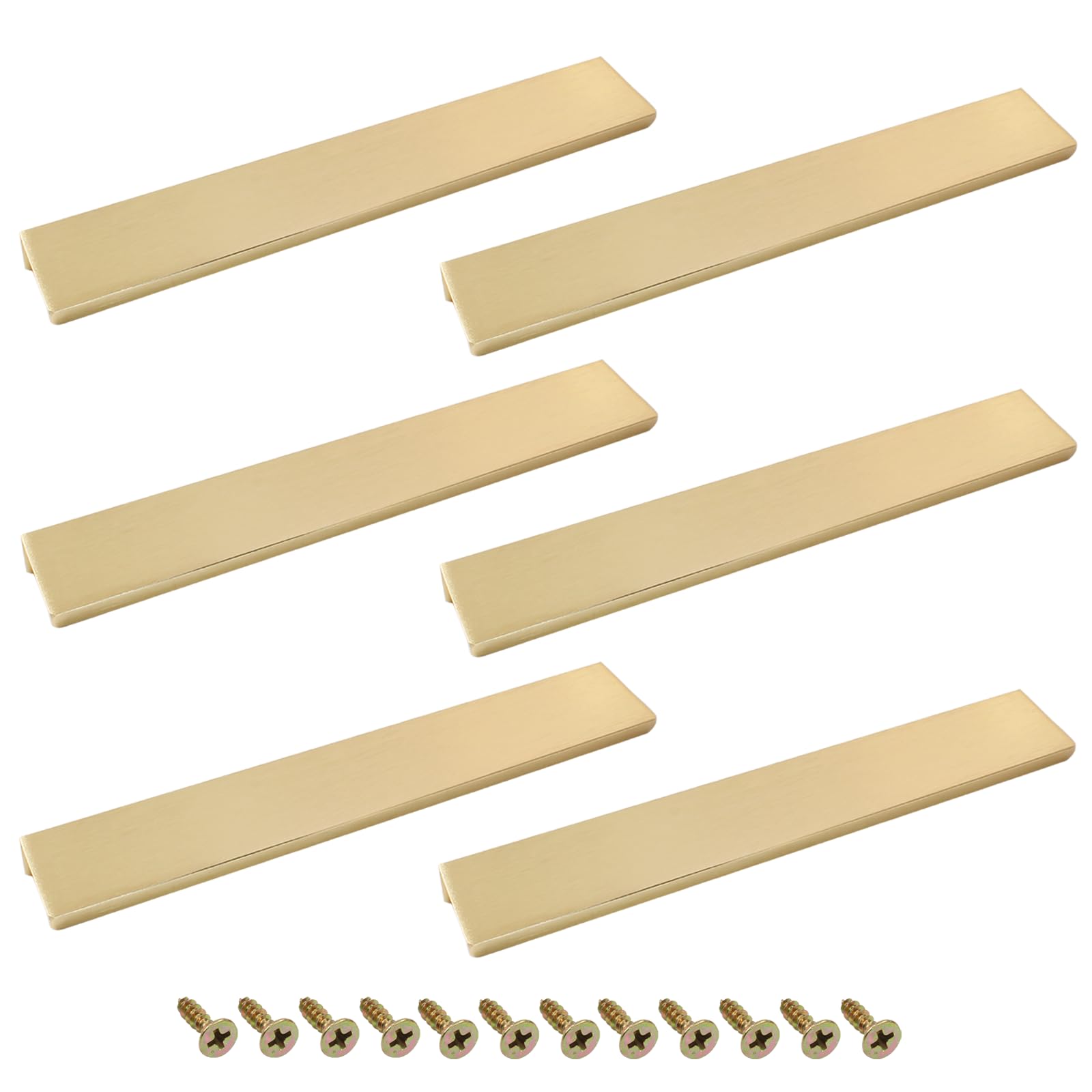 Cionyce 6 Pack Hidden Cabinet Pulls 7.87"/200mm Finger Edge Pulls ...