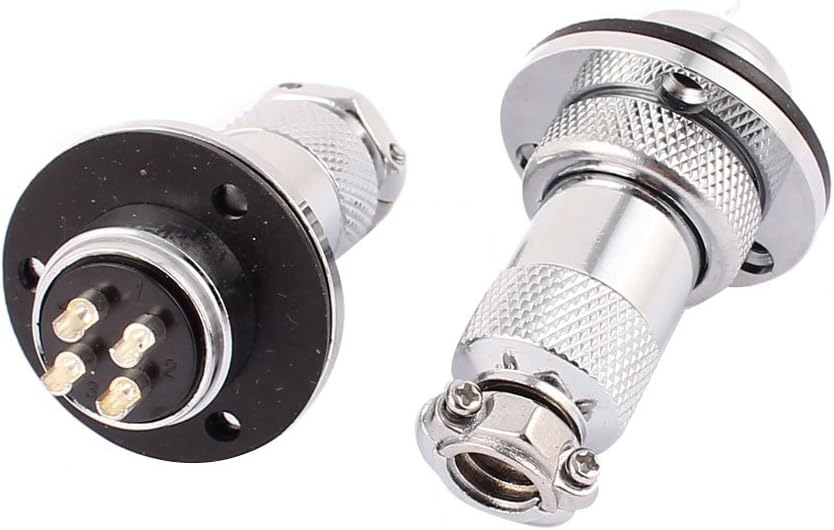 Amazon.com: Aexit 2 Sets Distribution electrical GX20-4 Screw Butt ...