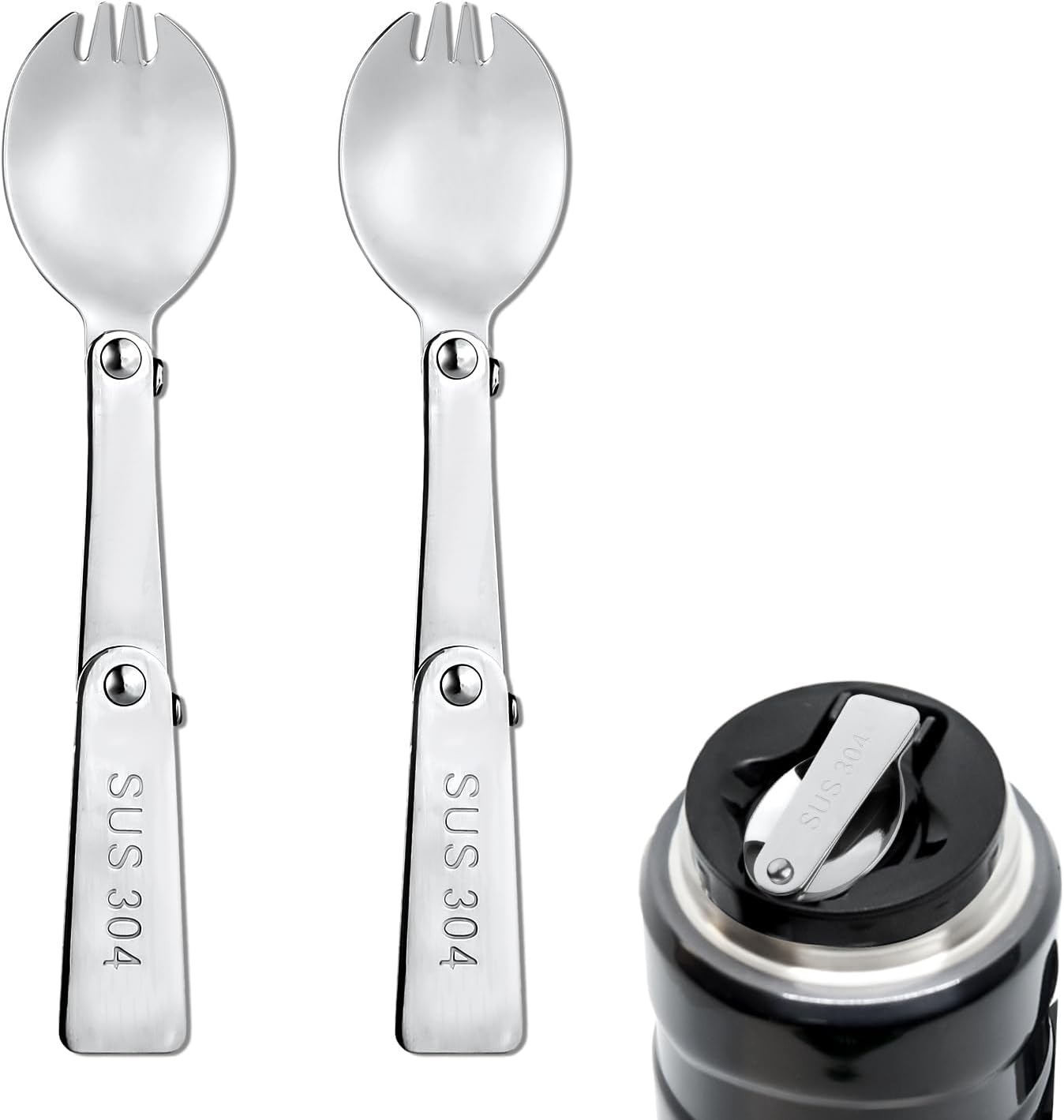 Amazon.com: Replacement Foldable Spoon and Fork Set Compatible with ...