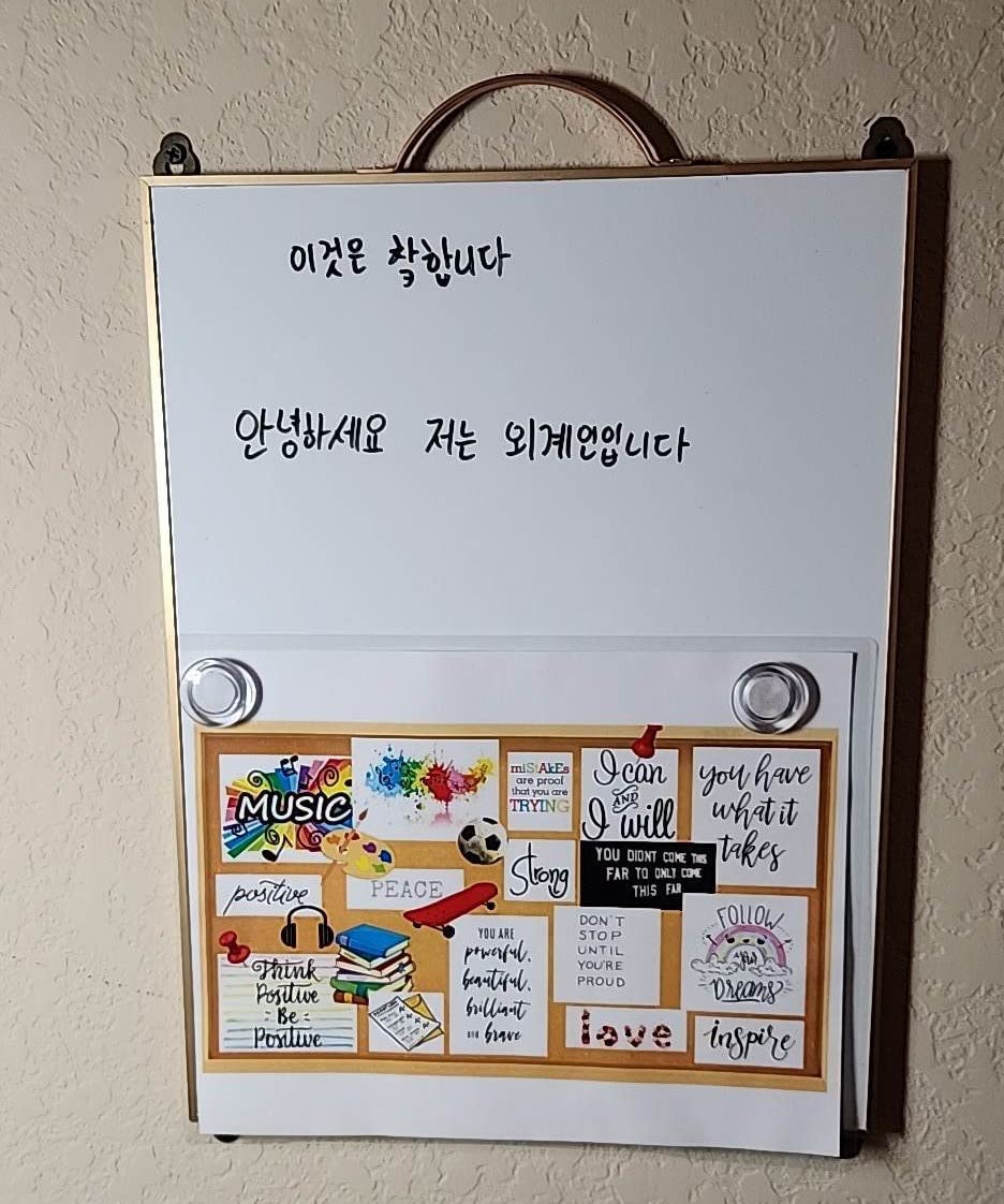 Amazon.com : Small Hanging Whiteboard for Wall Magnetic - Portable Dry ...