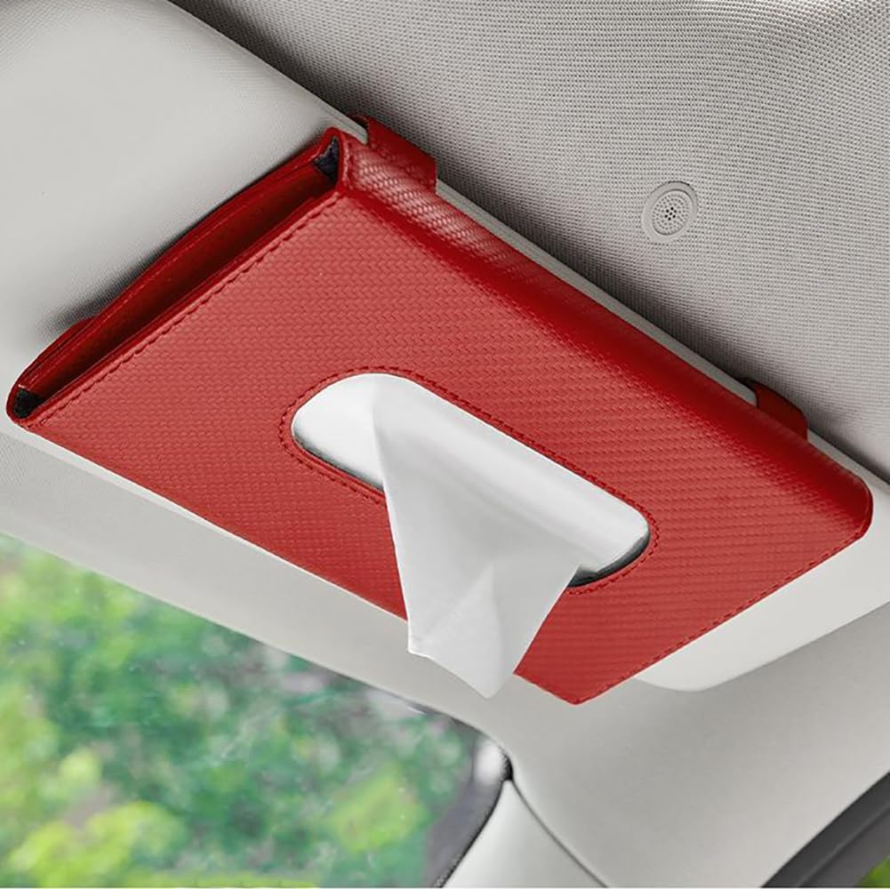 Amazon.com: Cartisen Car Tissue Holder, Sun Visor Napkin Holder, Car ...