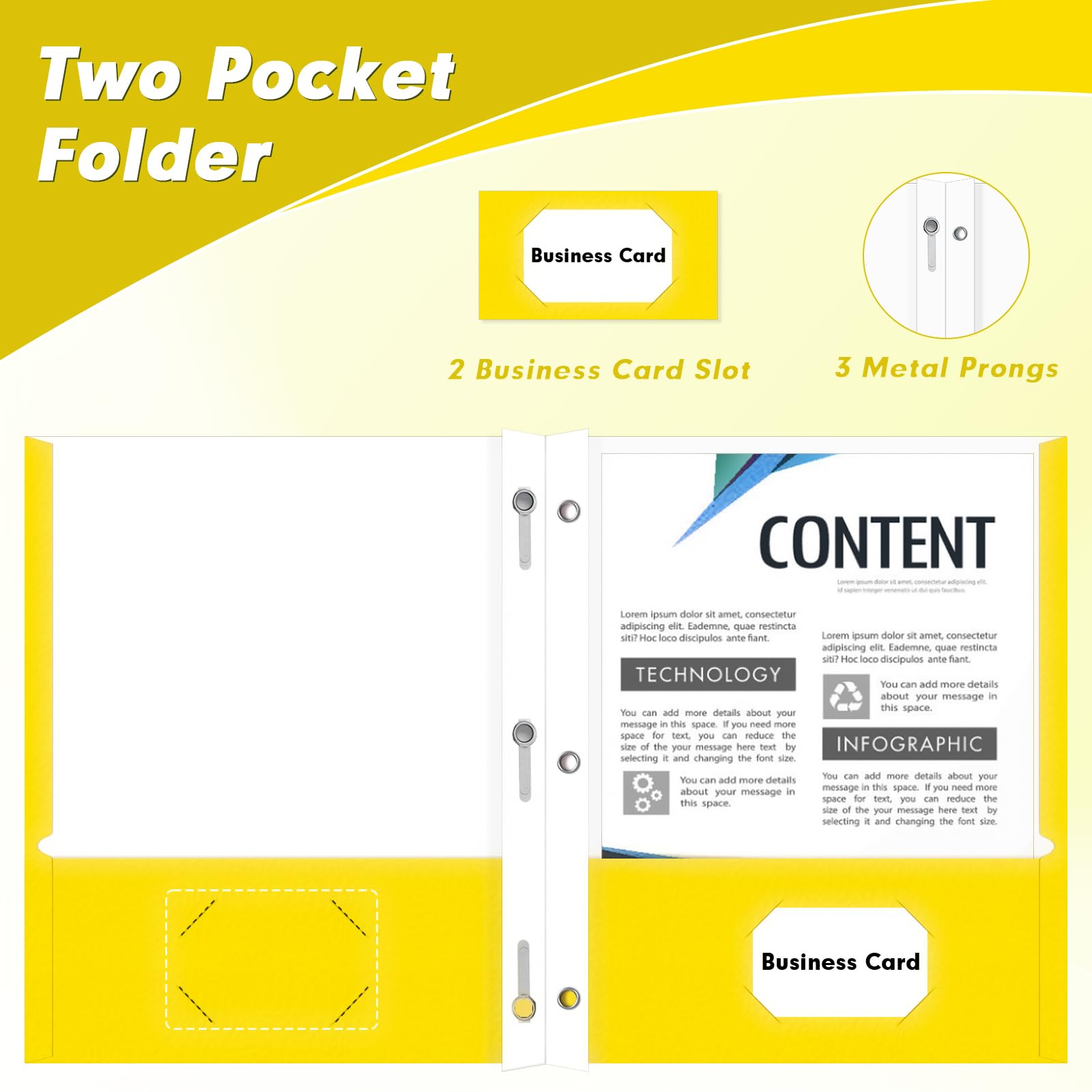 Snapklik.com : Two Pocket Folders, PANDRI 60 Pack Two Pocket Folders