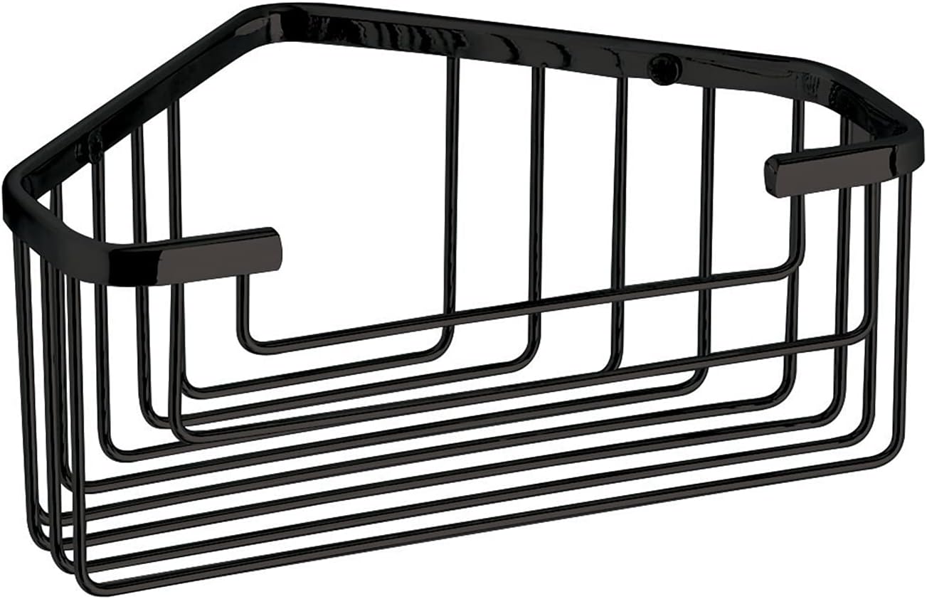 Amazon.com: Gedy Angle Object Holder, Stainless Steel, Black, 15.1 x 20 ...