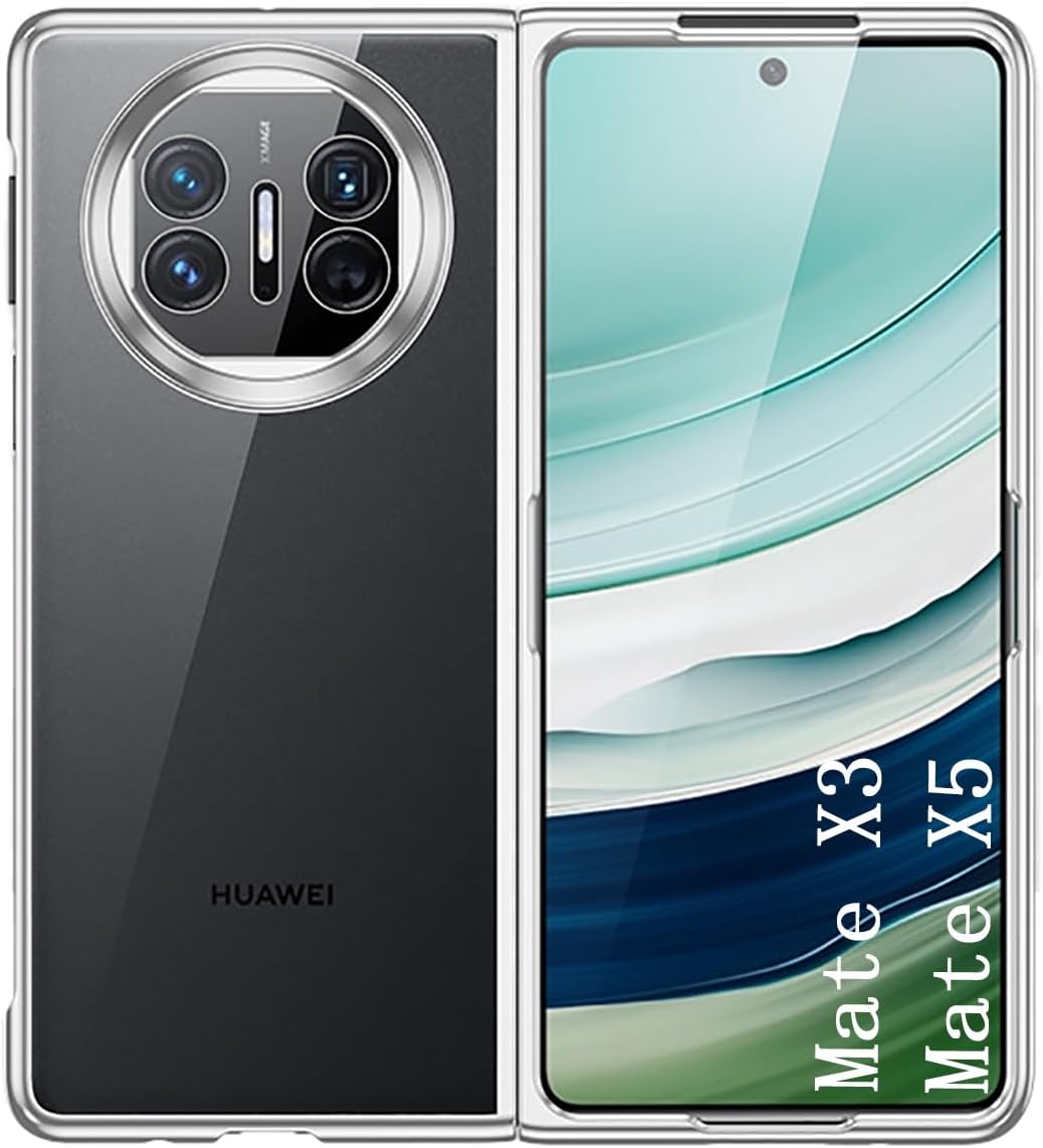 QWYJ for Huawei Mate X3 y X5 Case Ultrafino Ligero PC Carcasa con Protección de Bisagra para ...