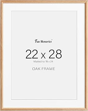 Amazon.com - 22x28 Picture Frames for Wall, Oak Wood Poster Frames ...