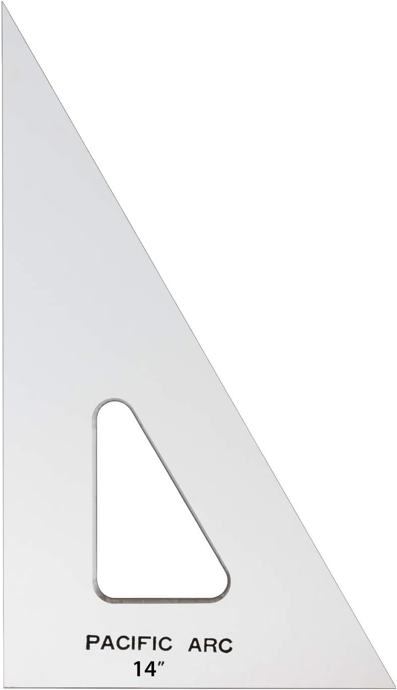 Amazon.com: Pacific Arc Drafting Triangle, 14-inch, 30/60/90 Degrees ...