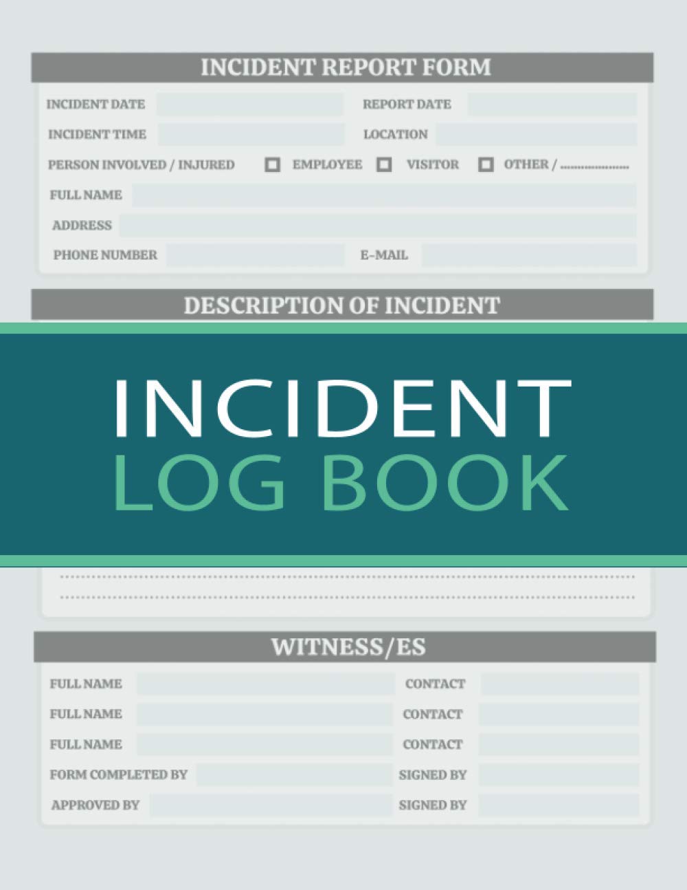 Accident and Incident Log Book: Accident & Incident Record Book Health ...