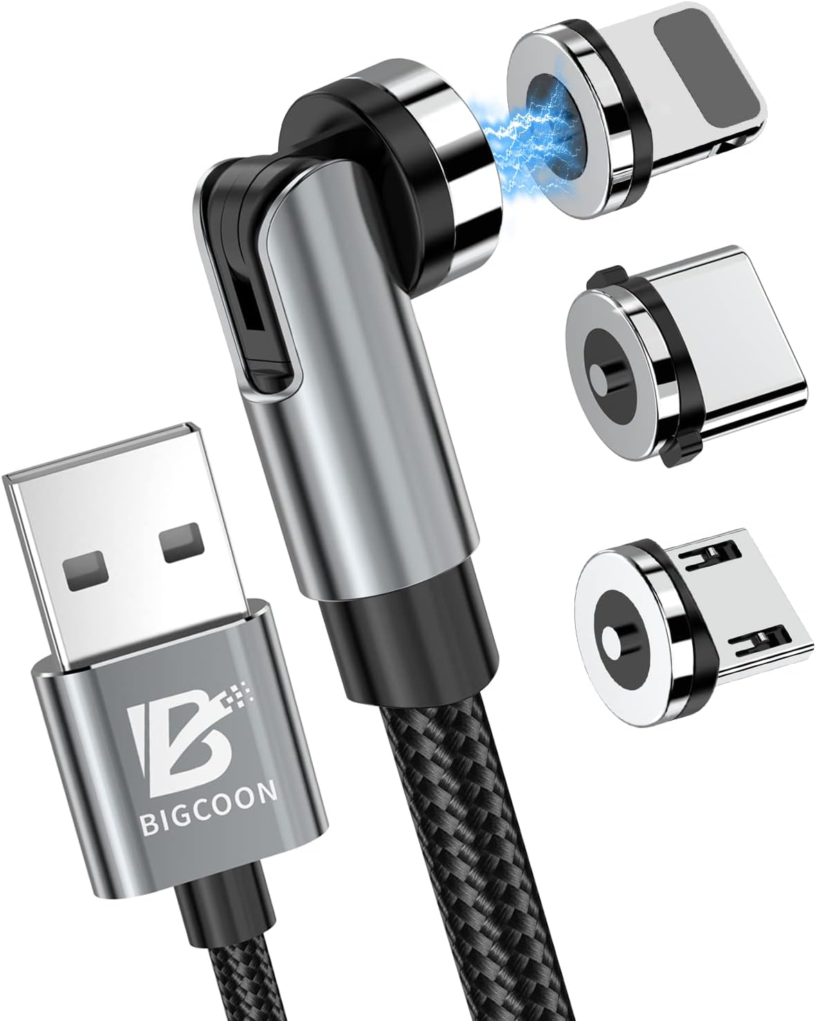 Magnilink 360 PRO 100W Magnetic USB C Phone Charger (Pack of 2) - 6 in ...