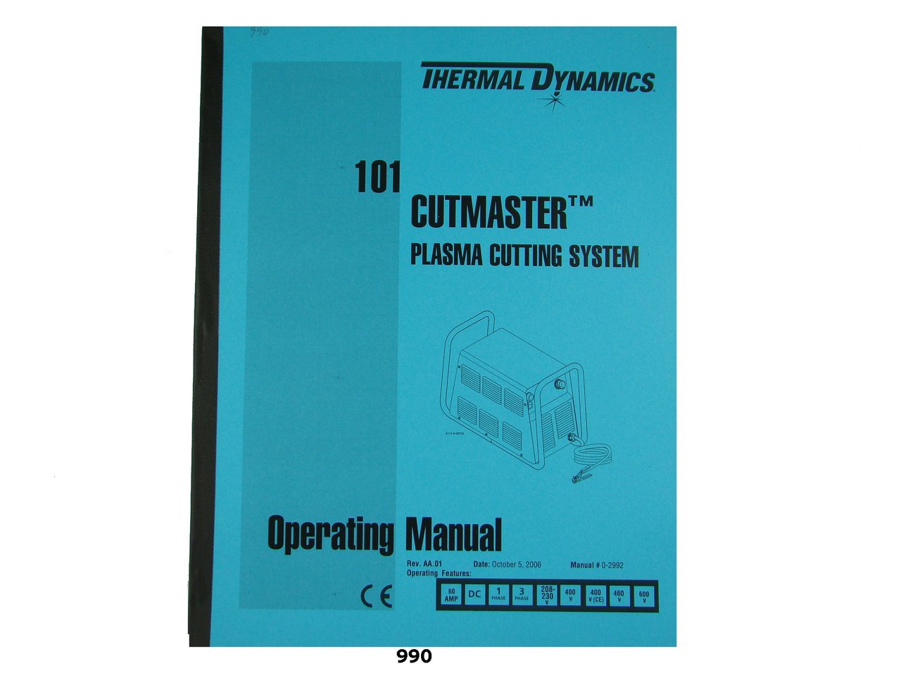 Thermal Dynamics CutMaster 101 Plasma Cutter Operating Manual: Thermal ...