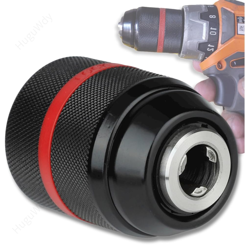 Keyless Hand Power Drill Chuck 1/2”-20UNF Mount, 2~13mm Self-tighten ...