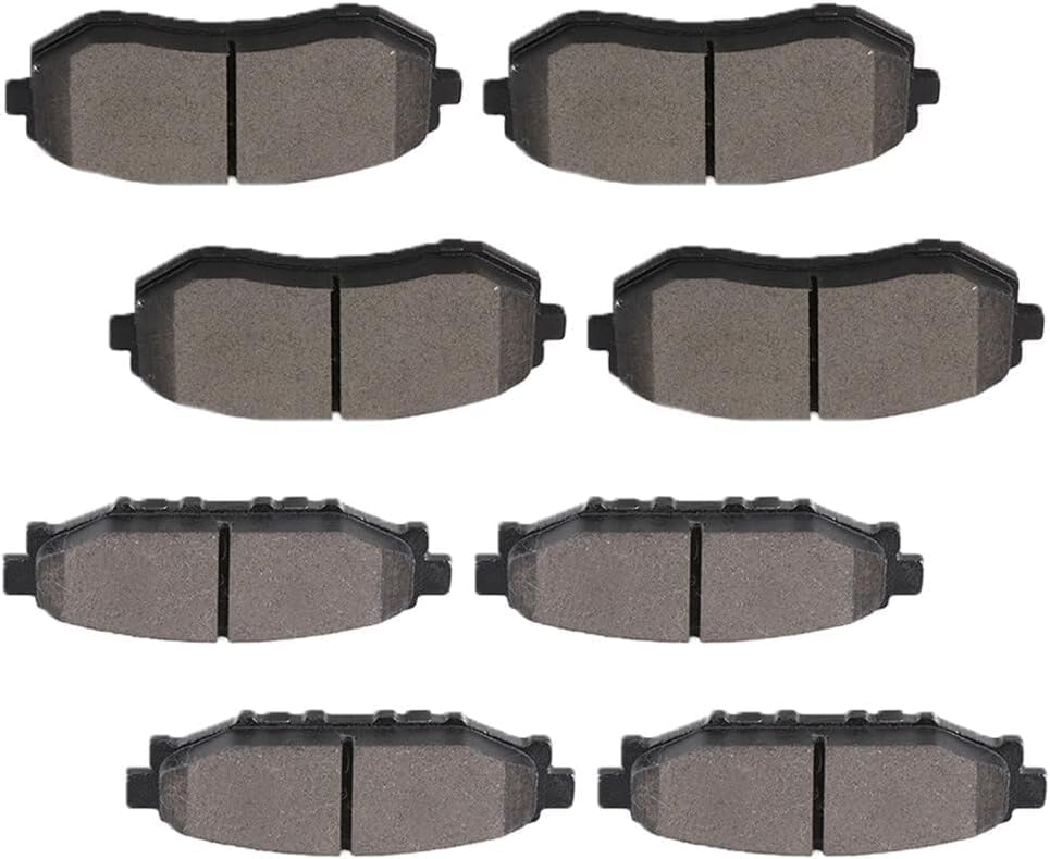 Amazon.com: TALAMOYI D1114 D929 Front Rear Ceramic Brake Pads Sets Fit ...