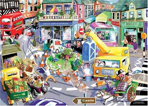 Ravensburger Puzzle - Comedy Capers - Traffic Trauma (1000 pieces ...