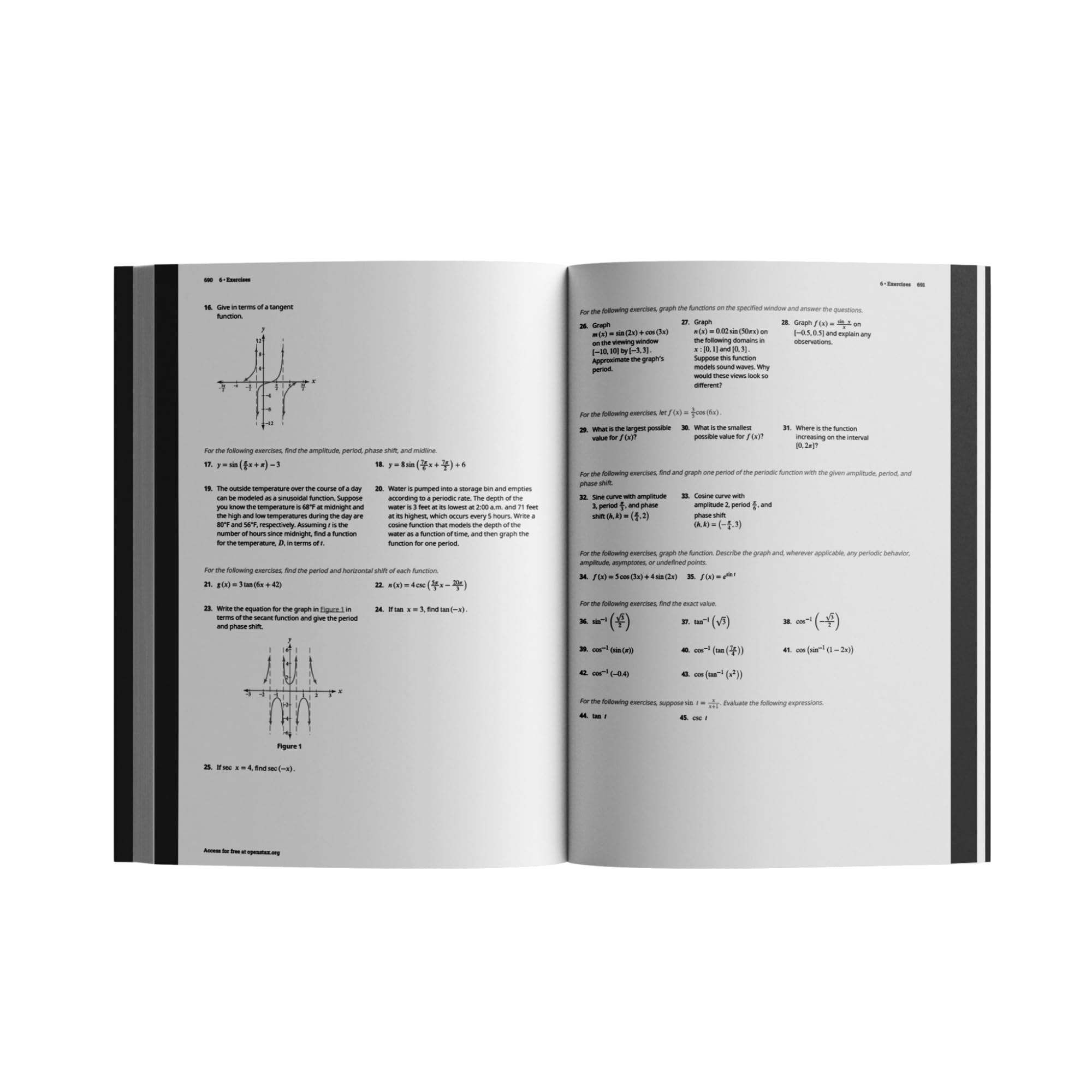 Precalculus 2e by OpenStax (Official Print Version, paperback version, B&W)