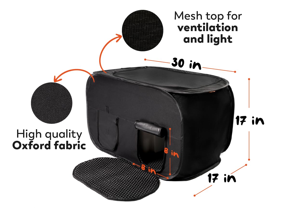 Pexter Cat Litter Box Enclosure, Discreet and Hidden Litter Box, Kitty ...