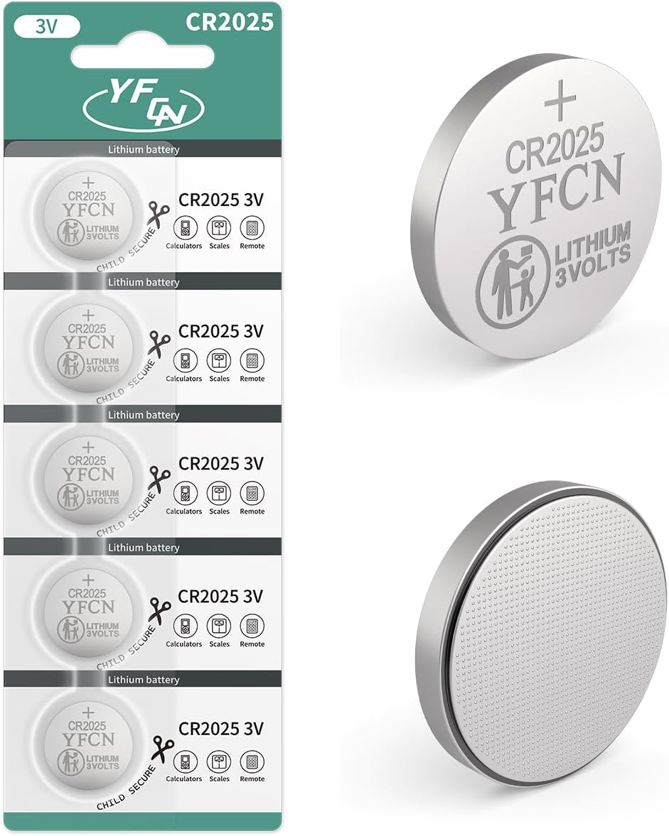 Amazon.com: 2025 3V Button Cell Battery,Lithium Button Cell Watches ...