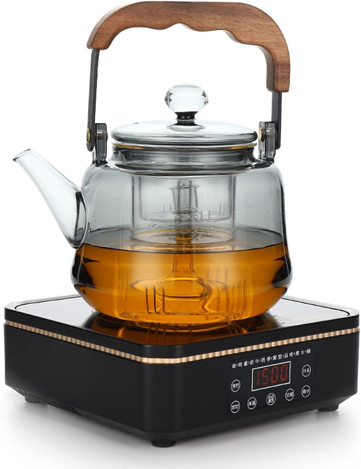 Amazon | 110V 電気ケトル ガラス耐熱ガラスケトル湯沸しポット瞬間湯沸し器機能性健康ケトル/デジタル1.2L電気ガラスケトル/多機能電気ケトル、湯沸かしケトル お茶/コーヒー/粉 ...