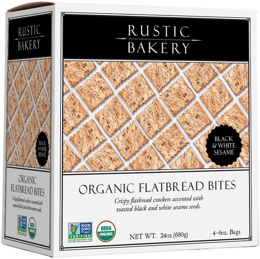 Amazon.com: Rustic Bakery Handmade Sourdough Flatbread Cracker Bites ...