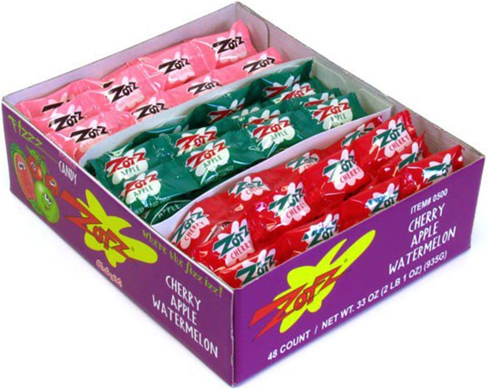 Amazon.com : Zotz Fizzy Old Fashioned Hard Candy Assorted Fruit ...