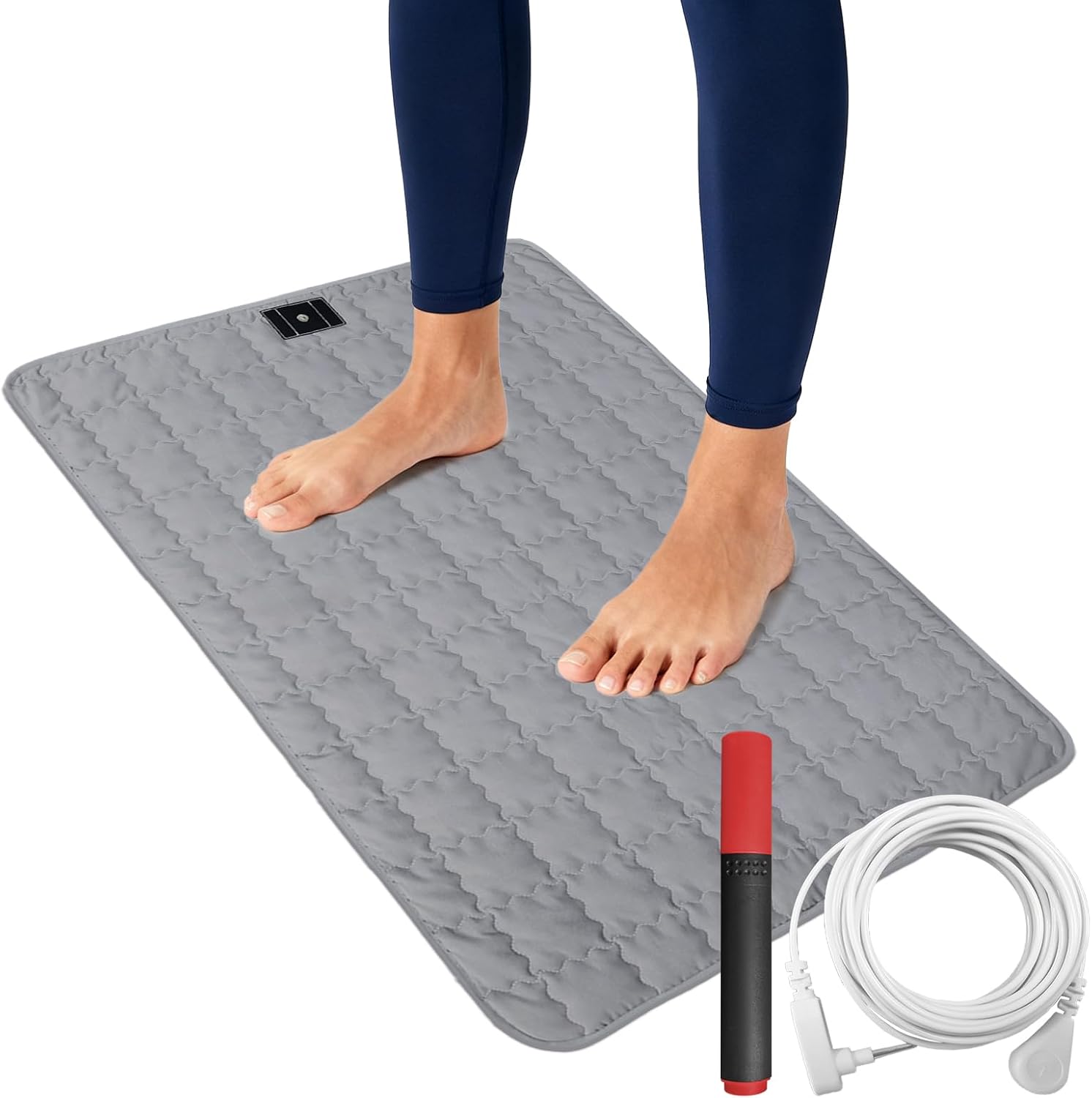 Amazon.com: LAXVAPIU Grounding Mat Cotton Silver Fiber Grounded Pad for ...
