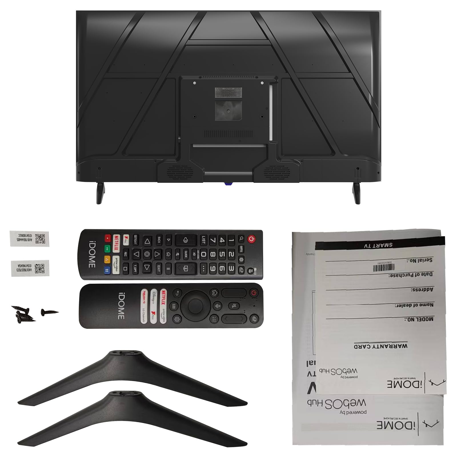 32 Inch Smart Web OS TV, WiFi, Freeview HD Ready, Frameless, 2 HDMI ...